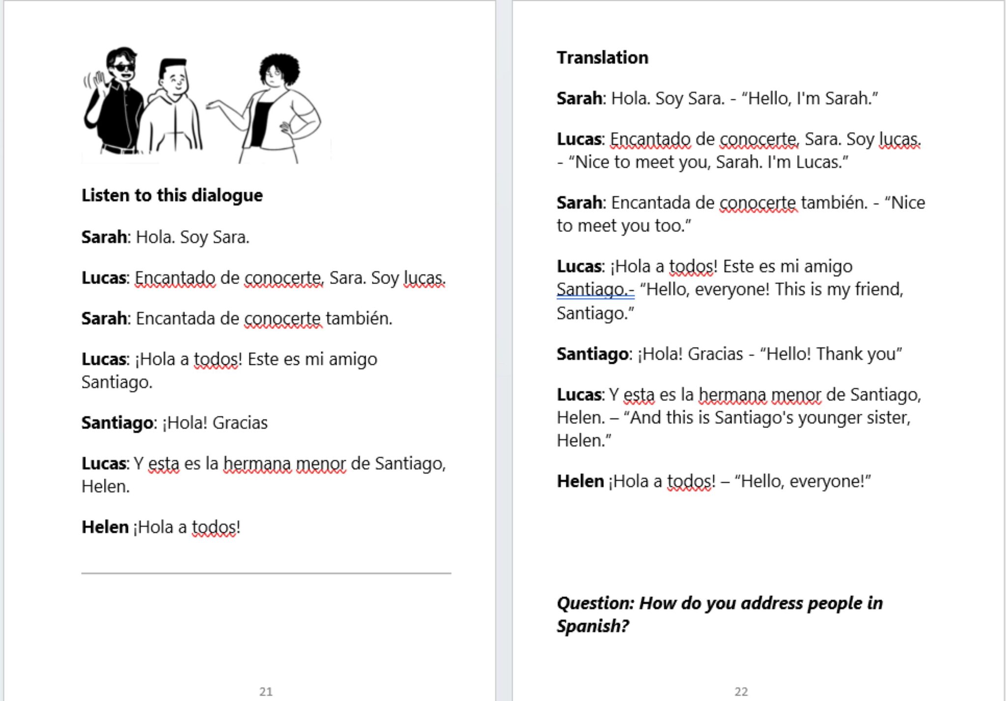 Bilingual Spanish Speaking book for foreign Students Level 2 - Lets-360 ...